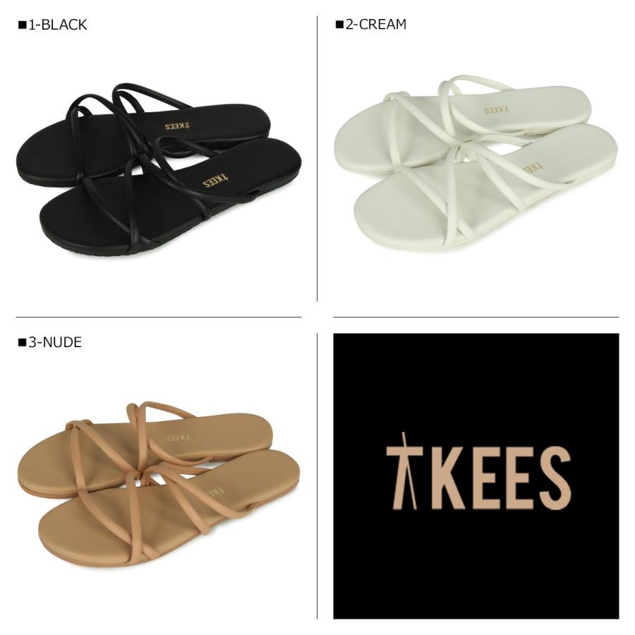 TKEES ティキーズ スローン ビーチサンダル レディース SLOANE ブラック ホワイト ベージュ 黒 白 : スニークオンライン ...
