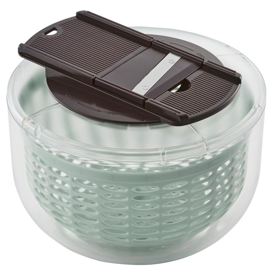 Toffy トフィー スライサー 千切り 水切りかご プッシュサラダスピナー スライサーセット PUSH SALAD SPINNER ...