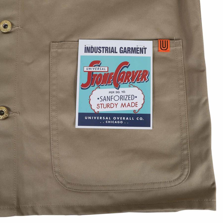 UNIVERSAL OVERALL（ユニバーサルオーバーオール） ジャケット カバーオール アウター メンズ COVERALL ブラック ...