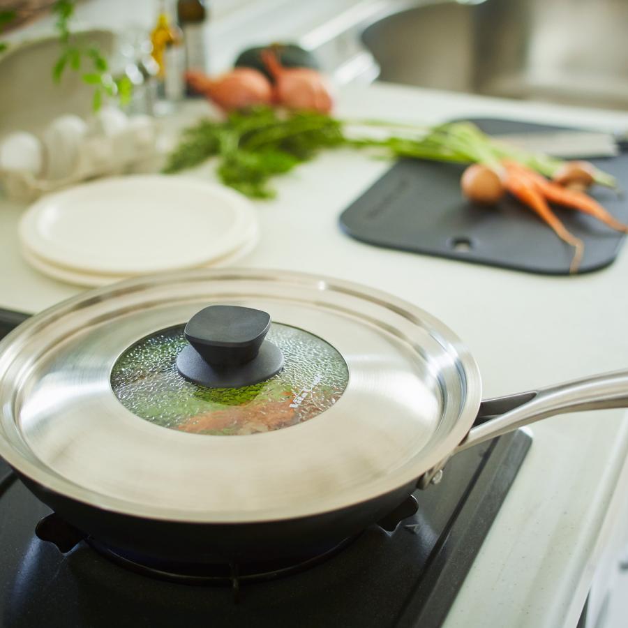 ビタクラフト Vita Craft フライパンカバー 鍋蓋 ステンレスカバー M 24cm 26cm 対応 兼用カバー ガラス窓 日本製 No.3202 : vct-3202 : スニーク ...