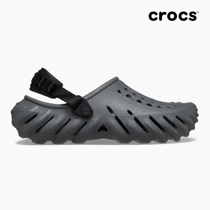crocs（クロックス） 毎日発送 サンダル メンズ レディース エコークロッグ CROCS ECHO CLOG SLATE GREY ...