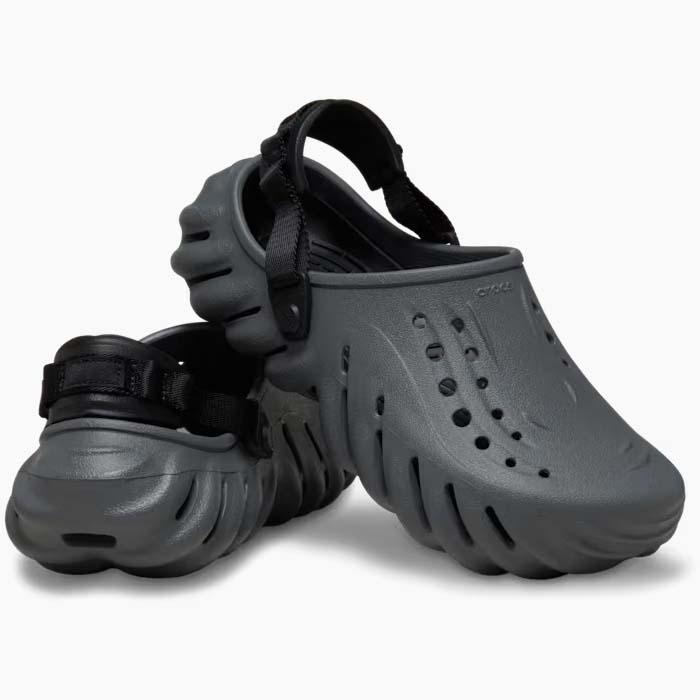 crocs（クロックス） 毎日発送 サンダル メンズ レディース エコークロッグ CROCS ECHO CLOG SLATE GREY ...