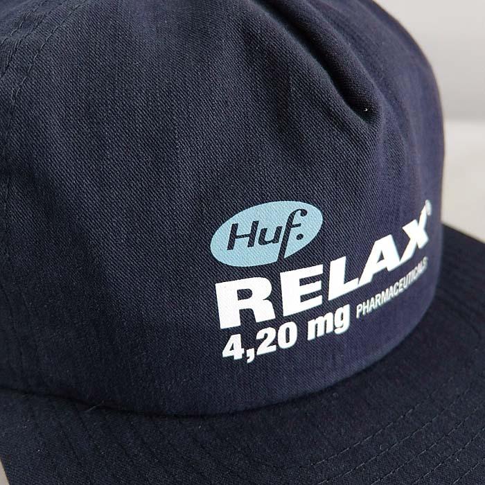HUF 【並行輸入品】HUF RELAX SNAPBACK[ハフ リラックス スナップバック キャップ][メンズ/帽子/ネイビー/コットン ...