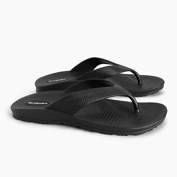 OKABASHI SURF FLIP FLOP O-50001[オカバシ サーフフリップフロップ][サンダル/メンズ/黒/アメリカ製/ビーチ ...