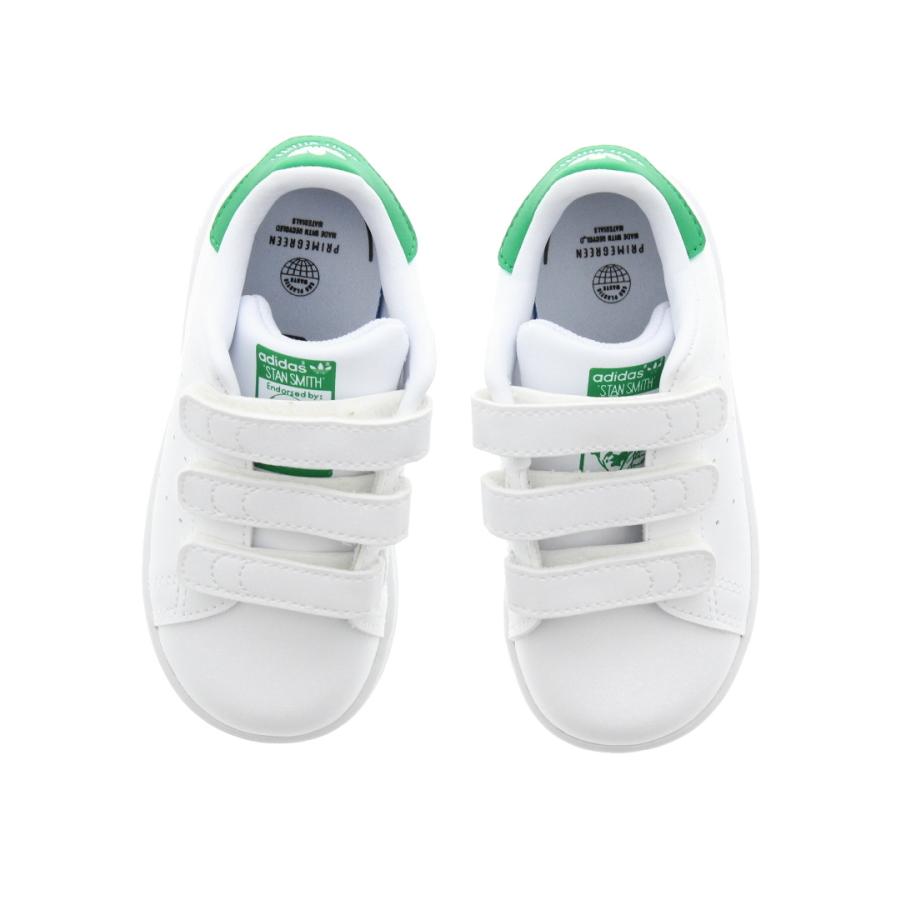 adidas（アディダス） 交換送料片道無料 子供 スニーカー スタンスミス CF I フットウェアホワイト/フットウェアホワイト/グリーン ...