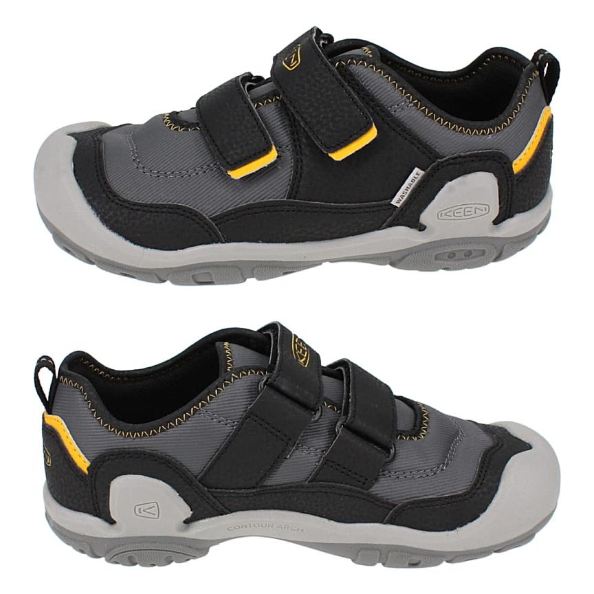 KEEN（キーン） 交換送料片道無料 子供 スニーカー ノッチ ホロウ DS KNOTCH HOLLOW DS (YOUTH) ブラック ...