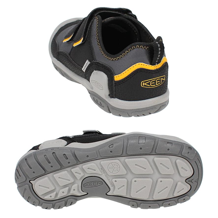 KEEN（キーン） 交換送料片道無料 子供 スニーカー ノッチ ホロウ DS KNOTCH HOLLOW DS (YOUTH) ブラック ...
