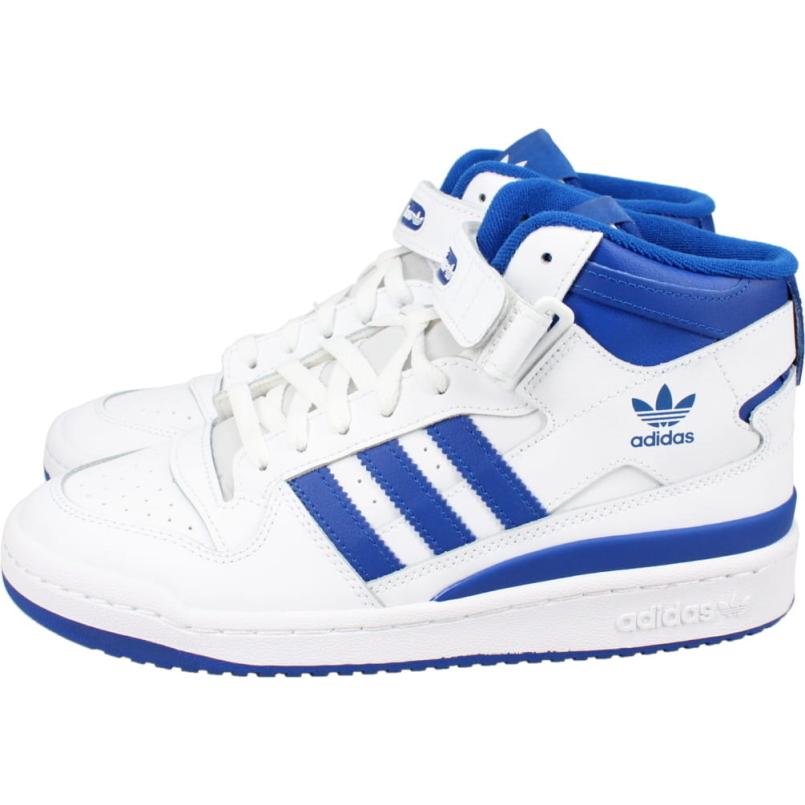 アディダス adidas スニーカー フォーラム ミッド FORUM MID フットウェアホワイト/チームロイヤルブルー/フットウェアホワイト ...