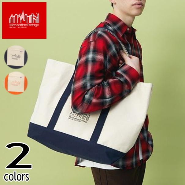 マンハッタンポーテージ ストーニー ポイント トート バッグ キャンバス ライト 22 1375-CV-L-22 NTL/NVY(ナチュラル ...