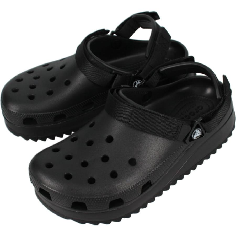 crocs 交換送料片道無料 クロックス サンダル クラシック ハイカー クロッグ CLASSIC HIKER CLOG ブラック/ブラック ...