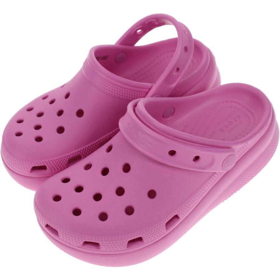 crocs 交換送料片道無料 子供 クロックス サンダル キッズ クラシック キューティー クロッグ タフィーピンク 207708 6SW ...
