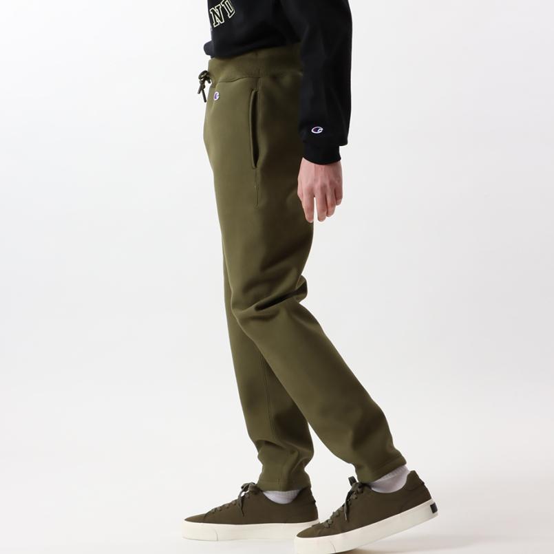 Champion 交換送料片道無料 チャンピオン ウェア リバースウィーブ(R) スウェット パンツ C3-U215 オリーブ 655 ...