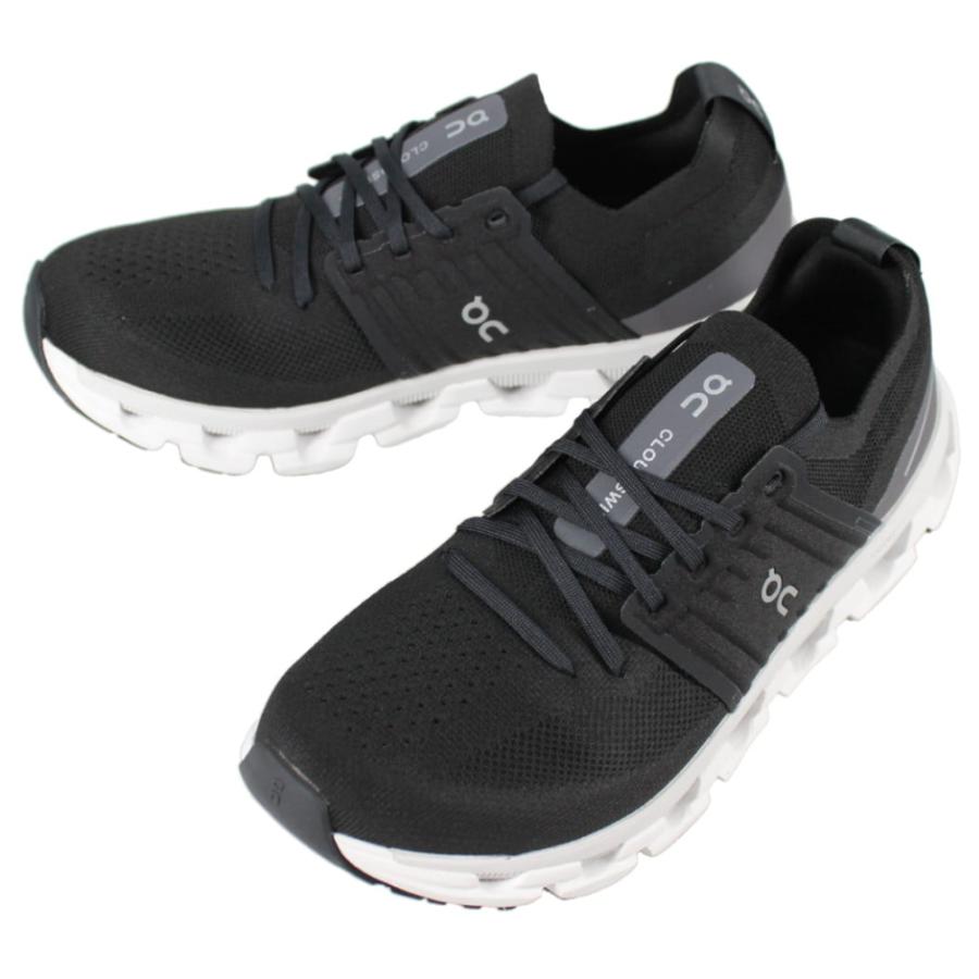 On（オン） 交換送料片道無料 メンズ ランニングシューズ クラウドスイフト 3 Cloudswift 3 オールブラック ...