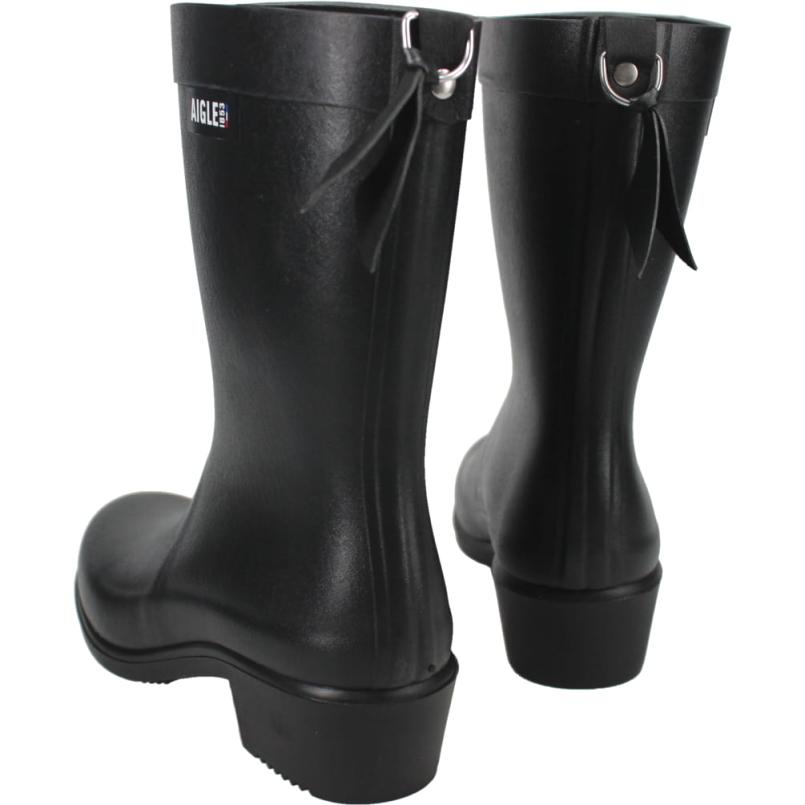 交換送料片道無料 エーグル AIGLE ミリカ ミッド ラバーブーツ MYRICA MID NOIR ノアール ZZFNB67 001 AIGLE（エーグル） 交換送料片道無料 ミリカ ミッド ラバーブーツ