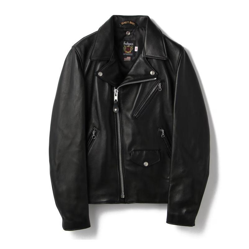 交換送料片道無料 ショット Schott メンズ ダブル ブレスト ライダース NEW DOUBLE BREAST RIDERS ブラック 010 7823950077 Schott N.Y.C（ショット） 交換送料片道無料 Schott メンズ ダブル