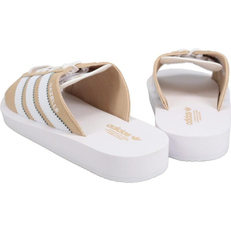 adidas 交換送料片道無料 アディダス サンダル ガゼルビーチスライド GAZELLE BEACH SLIDES マジックベージュ ...