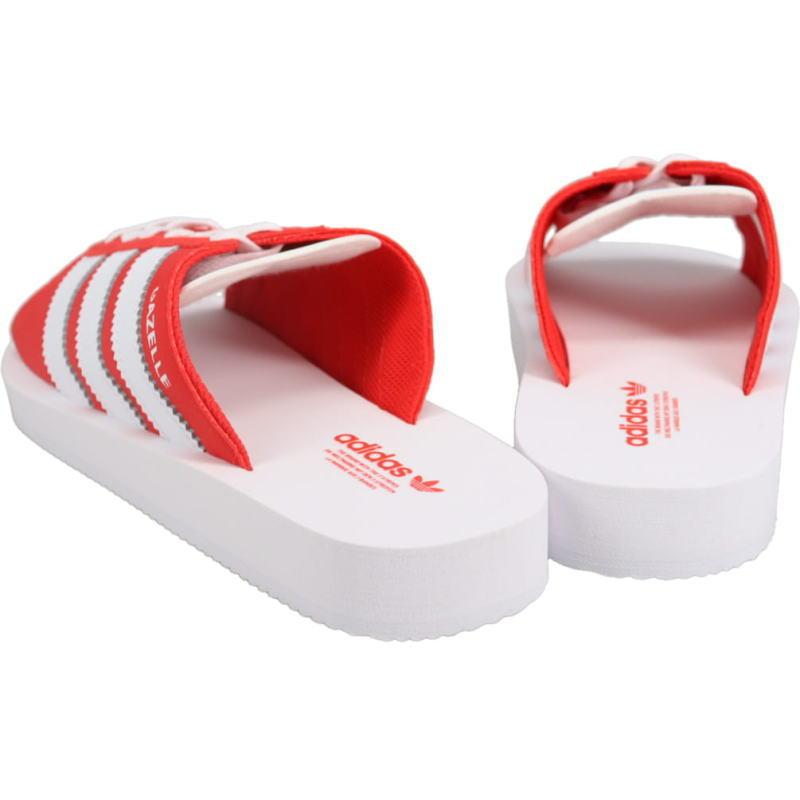 adidas 交換送料片道無料 アディダス サンダル ガゼルビーチスライド GAZELLE BEACH SLIDES レッド/フットウェア ...