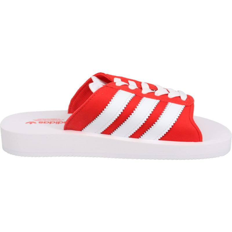 adidas 交換送料片道無料 アディダス サンダル ガゼルビーチスライド GAZELLE BEACH SLIDES レッド/フットウェア ...