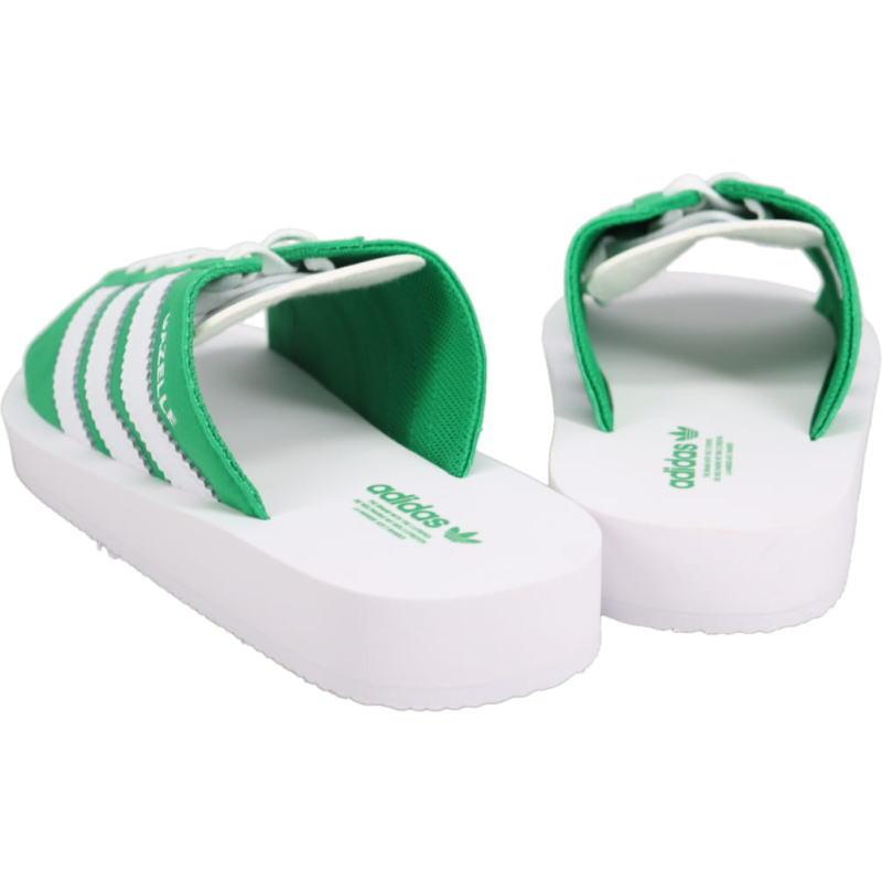 adidas 交換送料片道無料 アディダス サンダル ガゼルビーチスライド GAZELLE BEACH SLIDES グリーン/フットウェア ...