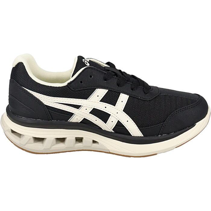 ASICS 交換送料片道無料 シックス asics スニーカー ウィメンズ ニーズアップ W019 KNEESUP ブラック/オフホワイト ...