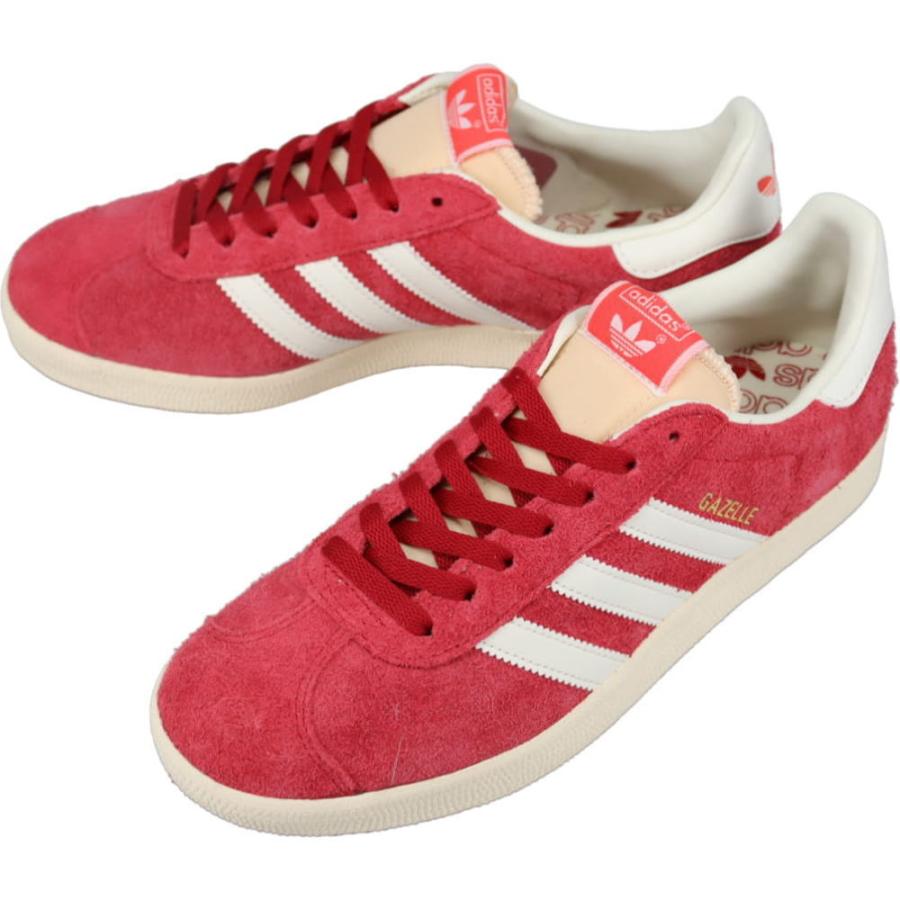 adidas 交換送料片道無料 アディダス スニーカー ガゼル GAZELLE チームビクトリーレッド/オフホワイト/クリームホワイト ...