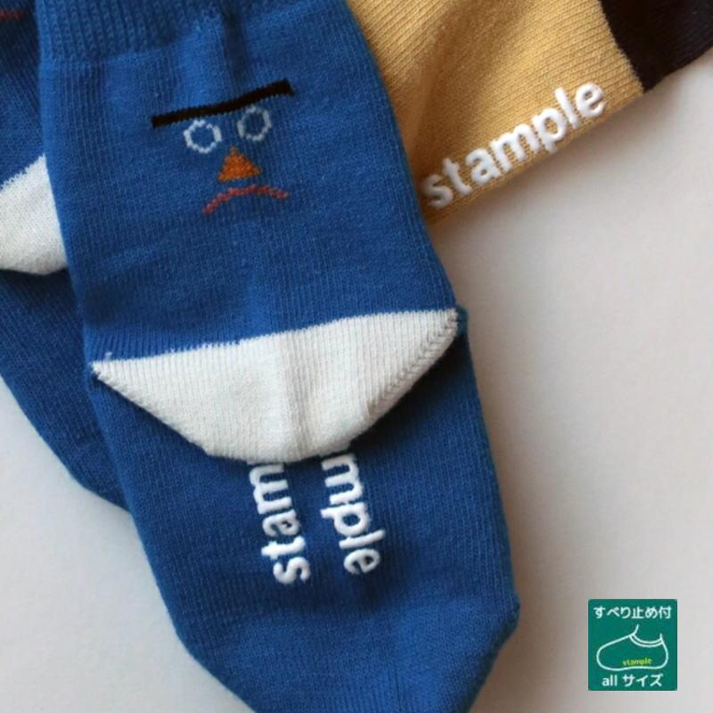 stample 子供 スタンプル 靴下ファニーフェイス ベビークルーソックス 3足組 73015 A : すにーかー倉庫 - 通販 - Yahoo!ショッピング