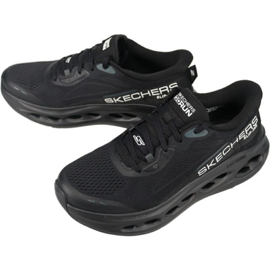 SKECHERS（スケッチャーズ） スニーカー スリップインズ マックス クッショニング グライドステップ アドバート ブラック 220421 ...
