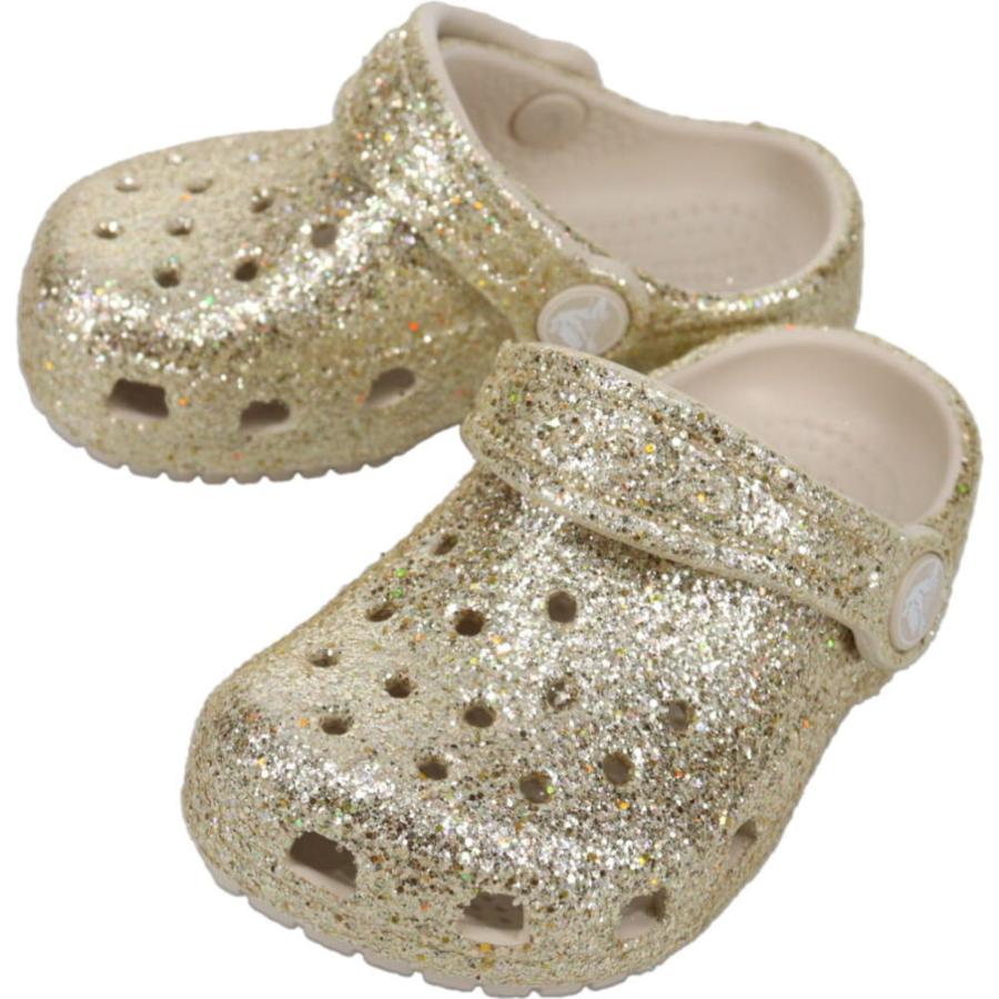 crocs（クロックス） クラシックチャンキーグリッタークロッグ classic chunky glitter clog t サンドストーン ...