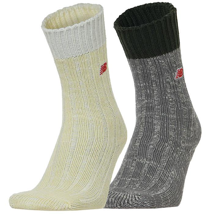 ニューバランス new balance LAS33262 AS1 AS2 ローゲージ ミッドカフ 2Pソックス 2足組 靴下 ユニセックス レディース メンズ 女性 男性 リブ バイカラー ...