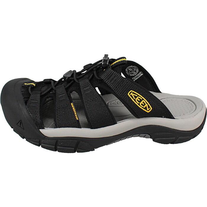 交換送料片道無料 キーン KEEN メンズ サンダル ニューポート スライド NEWPORT SLIDE ブラック/キーンイエロー ...