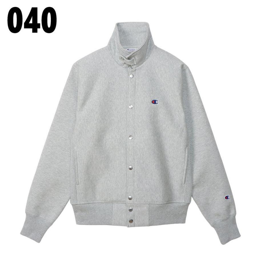 交換送料片道無料 チャンピオン Champion リバースウィーブ(R) スナップ スウェット シャツ 23FW C3-Y018 040（シルバーグレー）090（ブラック ...