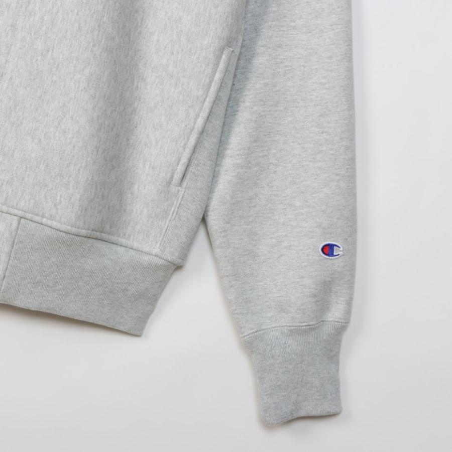 交換送料片道無料 チャンピオン Champion リバースウィーブ(R) スナップ スウェット シャツ 23FW C3-Y018 040（シルバーグレー）090（ブラック ...