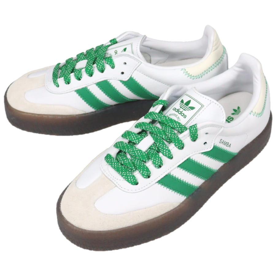 adidas 交換送料片道無料 アディダス スニーカー サンベエ W SAMBAE フットウェアホワイト/グリーン/オフホワイト IE9105 ...