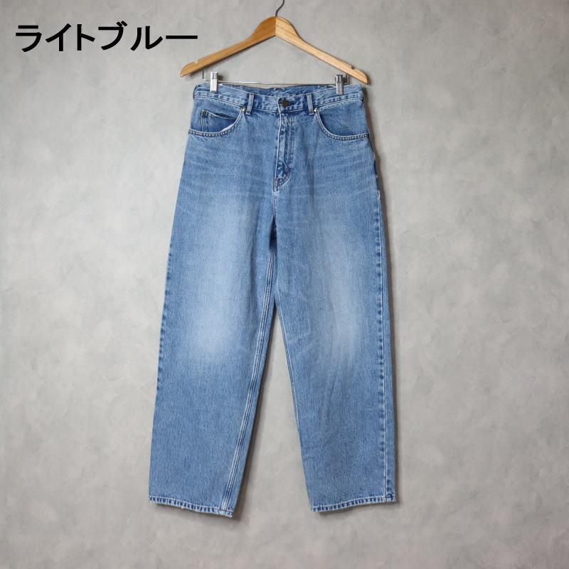 ガンホー GUNG HO デニム テーパード パンツ DENIM TAPARED PANTS ブルー ライトブルー ホワイト GH5S014D ガンホー GUNG HO デニム テーパード パンツ DENIM TAPARED PANTS