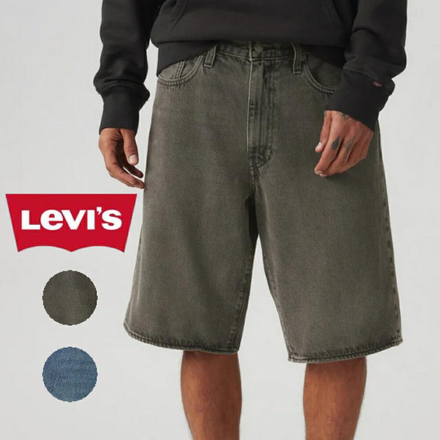 リーバイス Levi's 478 バギー ショートパンツ BAGGY SHORTS ブラック ミディアムインディゴ 001JM0000 ...