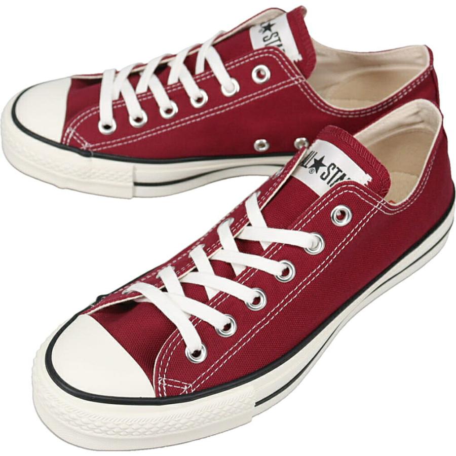 CONVERSE コンバース スニーカー キャンバス オールスター J OX CANVAS ALL STAR バーガンディー BURGUND ...