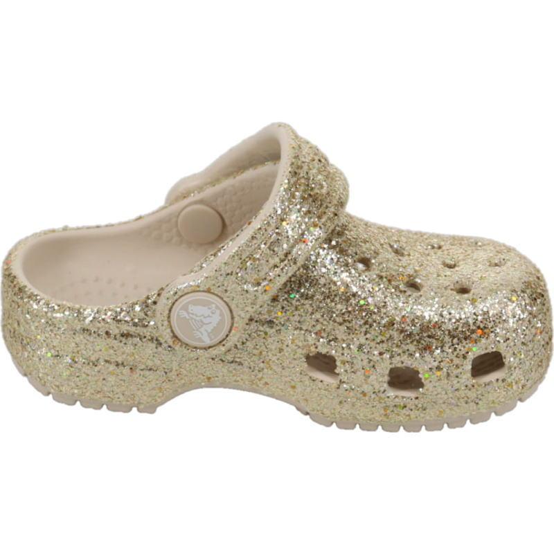 crocs（クロックス） クラシックチャンキーグリッタークロッグ classic chunky glitter clog t サンドストーン ...