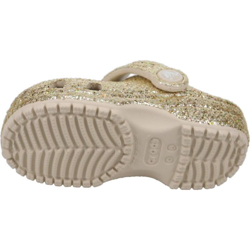 crocs（クロックス） クラシックチャンキーグリッタークロッグ classic chunky glitter clog t サンドストーン ...