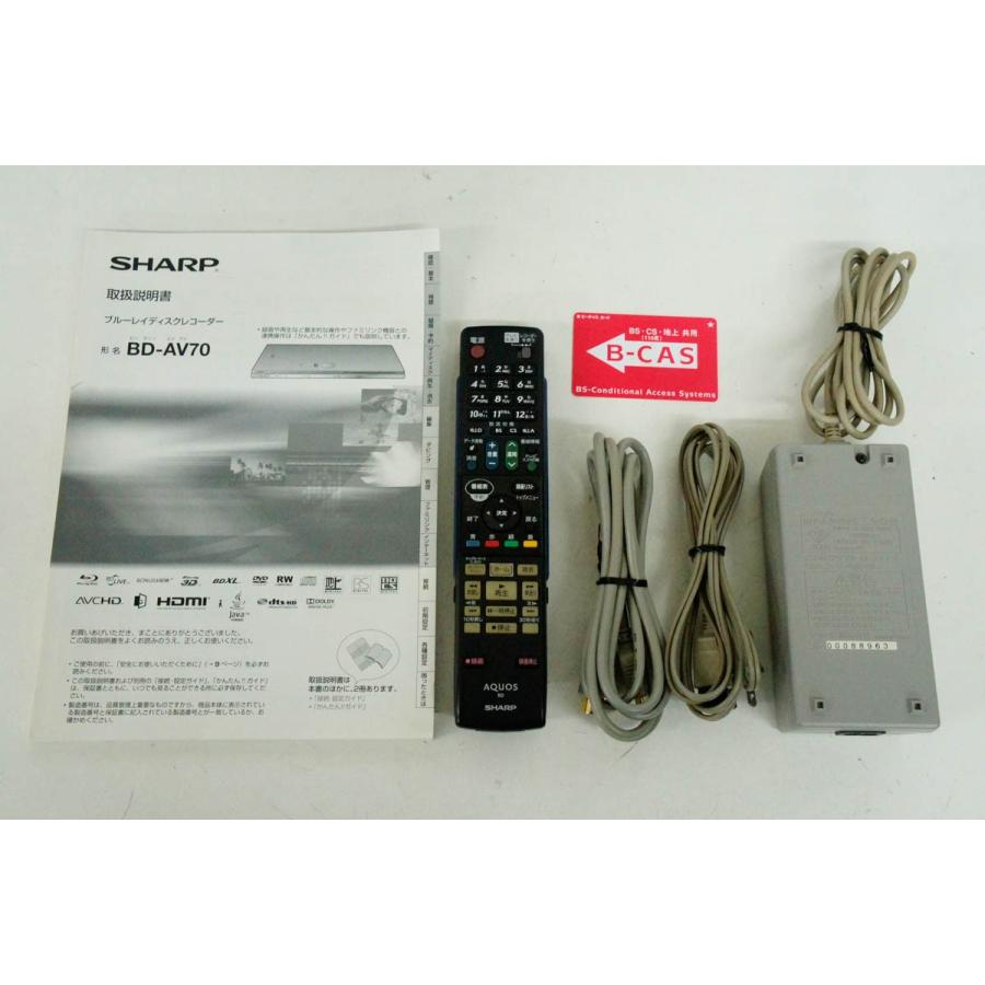 中古 C SHARPシャープ ブルーレイディスクレコーダー AQUOSアクオスブルーレイBD-AV70 : エスネットショップ ヤフー店 - 通販 - Yahoo!ショッピング