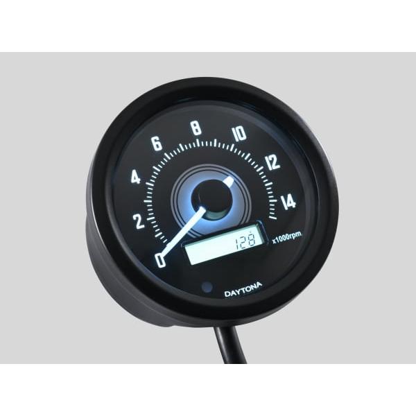 DAYTONA（バイク用品） 44204 DAYTONA デイトナ VELONA 電気式タコメーターφ60 15000rpm ブラックボディ ...