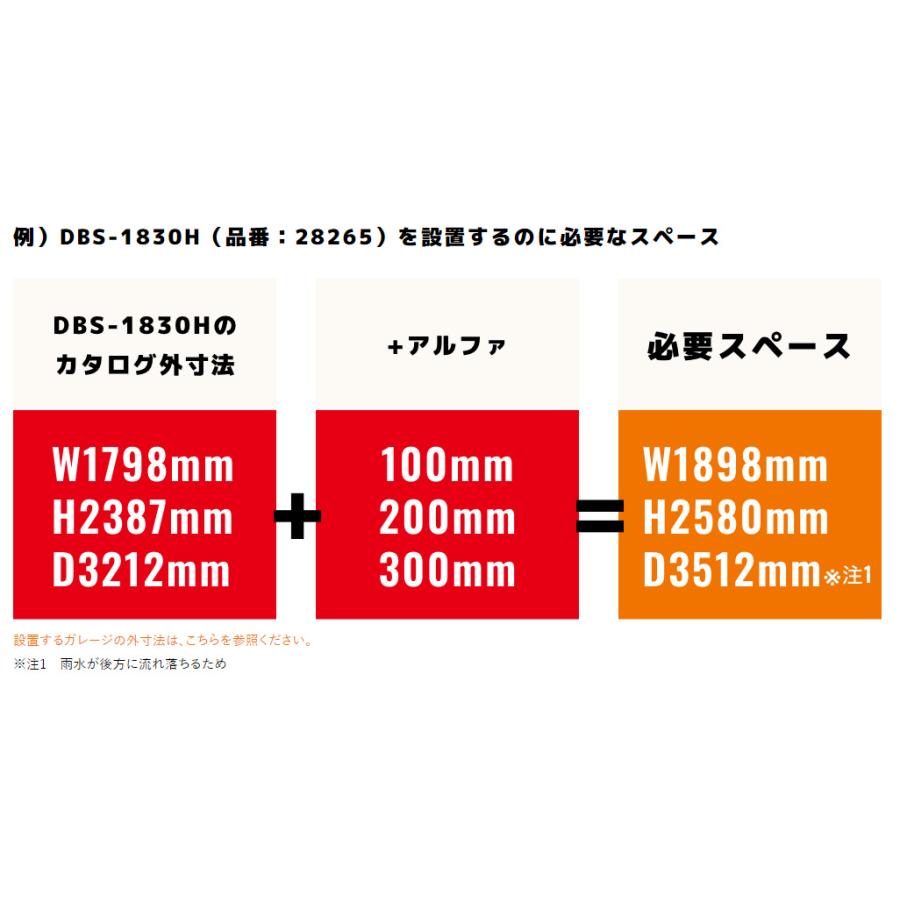 DAYTONA（デイトナ） 34516 DBS-2630H ハイルーフタイプ モーターサイクルガレージ ベーシックシリーズ 設置費込み ...
