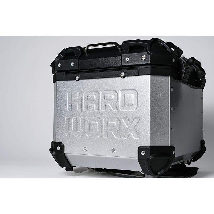RIDEZ（バイク） HARD WORX ハードワークス ケース＆キャリアセット HXNE45S-H01 SILVER 45L シルバー ...