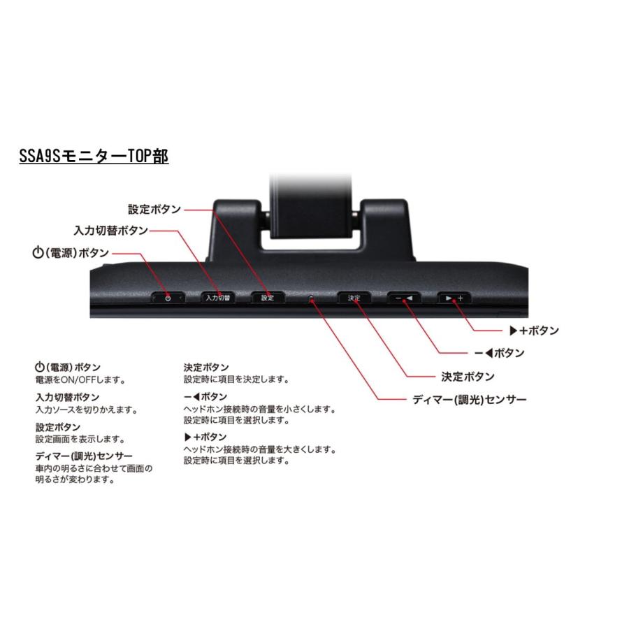 ALPINE アルパイン SSA9ST 2台セット 9型WSVGAヘッドレスト ALPINE アルパイン SSA9ST 2台セット 9型WSVGAヘッドレスト