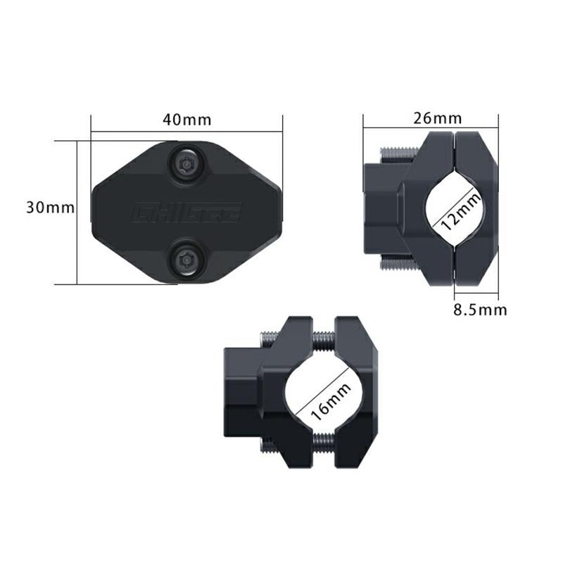 TANAX x CHIGEE 12mmから16mmの水平バーにモニターを取り付ける際に使用するマウント。AIO-5Lite用 マウントブラケット【SRS-004】 : グリーンテックYahoo ...