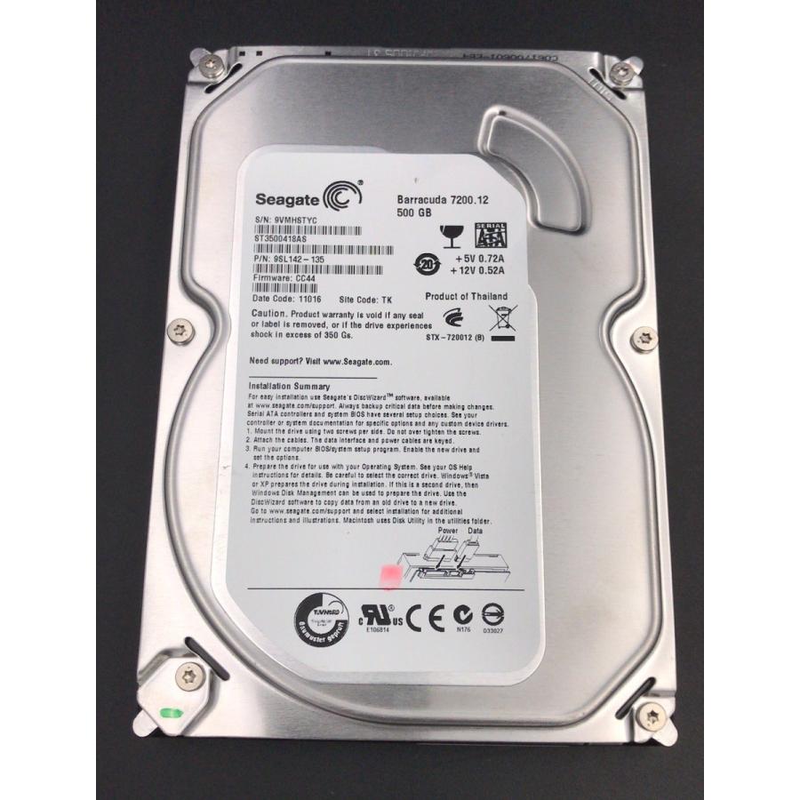 2160429★ 中古 検査済 Seagate ST3500418AS 500GB ハードディスク 3.5HDD SATA 7200rpm ...