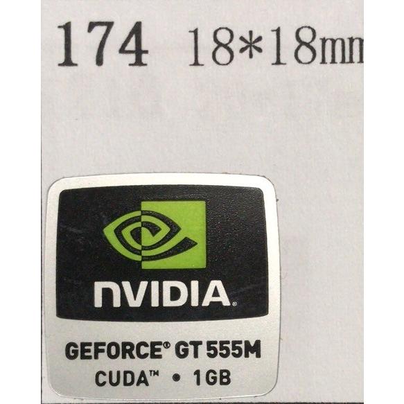 174＃【NVIDIA GEFORCE GT 555M CUDA 1GB】エンブレムシール 18*18mm : 桜の国 - 通販 ...