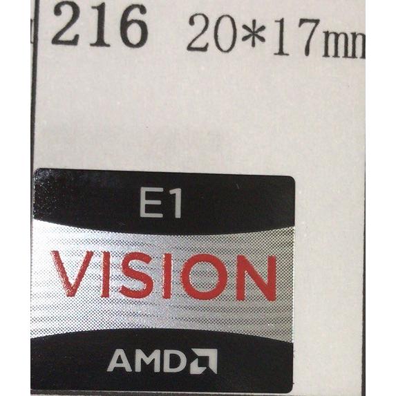 216＃【AMD VISION E1】エンブレムシール 20*17mm : 桜の国 - 通販 - Yahoo!ショッピング