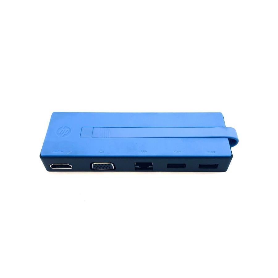 YXS247★中古品★HP Travel Dock Pocket Station USB-C HDMI /VGA/RJ-45/USB ...