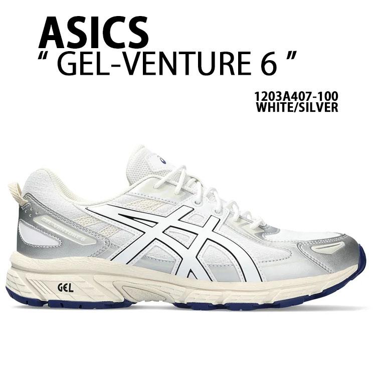 ASICS（アシックス） スニーカー GEL-VENTURE 6 SPS WHITE SILVER 1203A407-100 シューズ ゲル ...