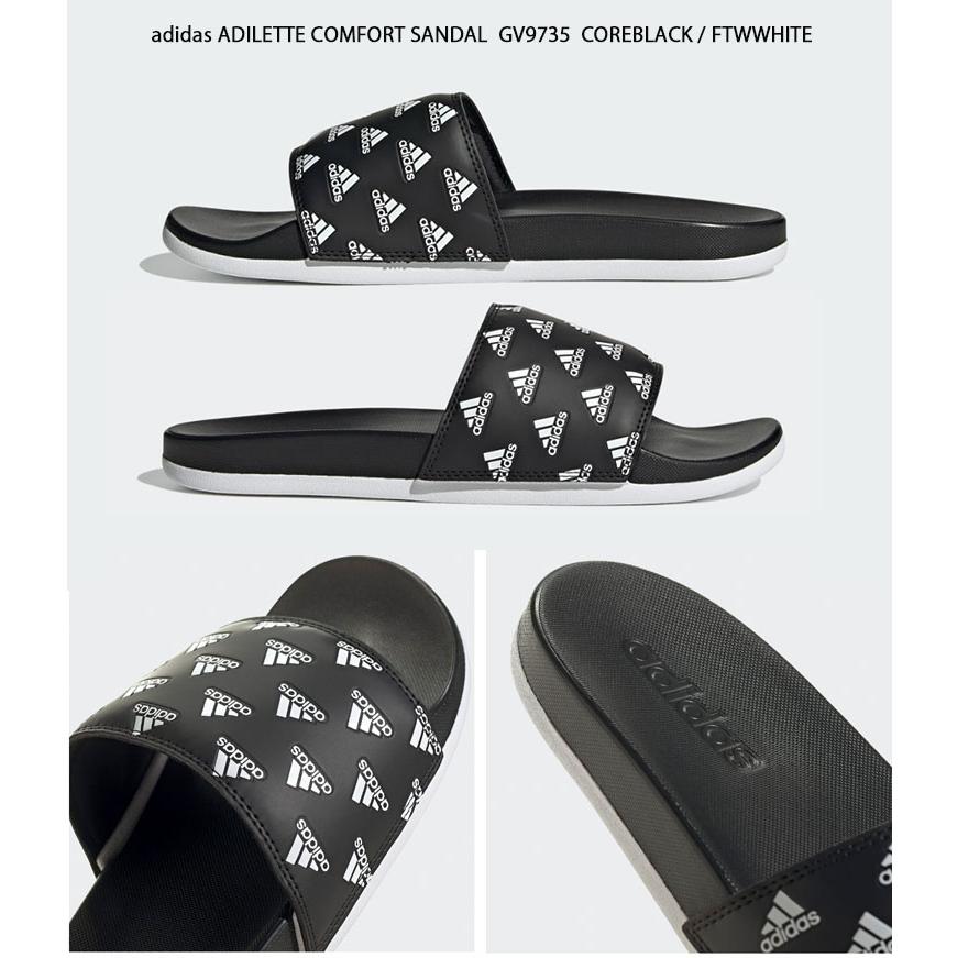 adidas（アディダス） サンダル スリッパ ADILETTE COMFORT GV973 アディレッタ コンフォート BLACK ...